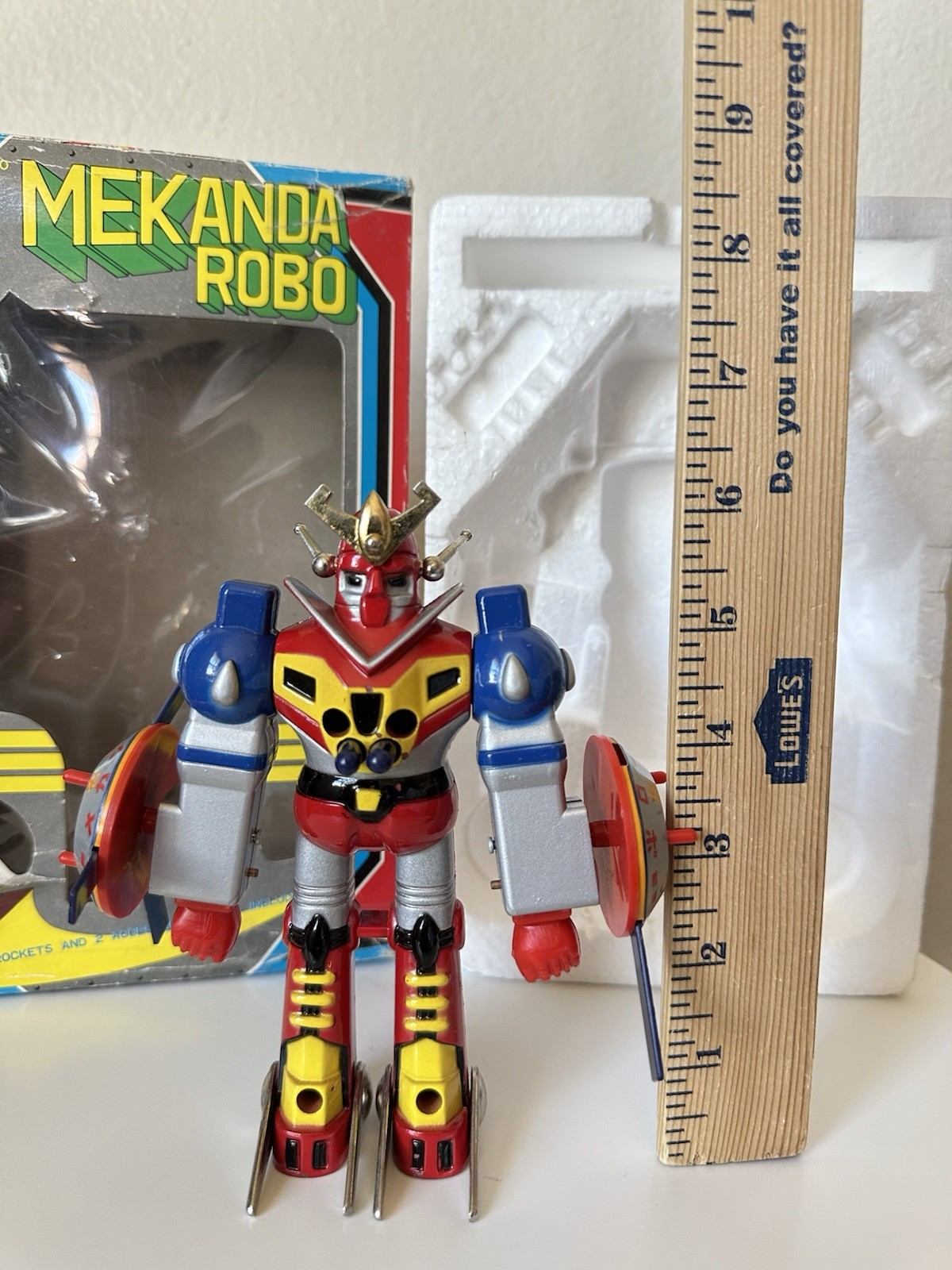 Vintage Robot Mechander Mekanda Robo in box Zincron Japan shogun ...