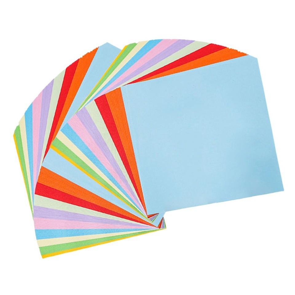 500 Pcs Square Origami Paper Double Sided Colored Sheets For Crafts ...