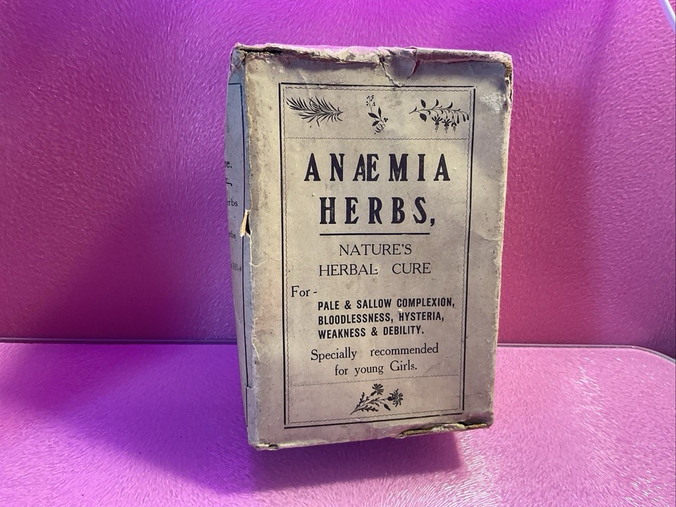 Antique Chemists Box Anaemia Herbs Morvah Herbal Remedies Unopened ...