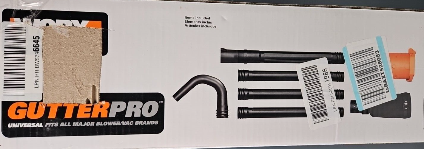 WORX GUTTERPRO Universal Gutter Cleaning Kit - WA4094 for sale online ...