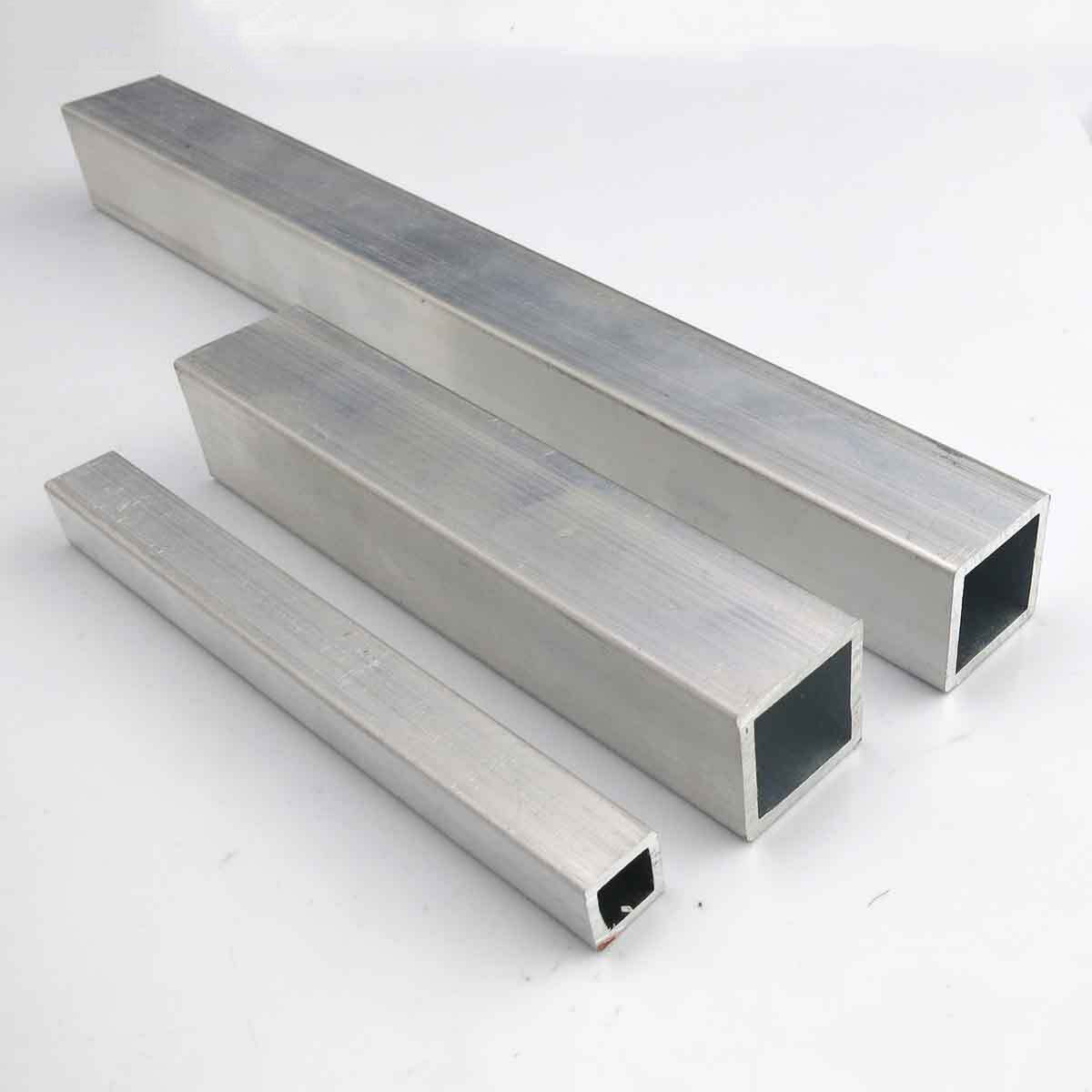 10x10mm 20x20mm Aluminium Square Box Section Tube 100mm 150mm 200mm ...