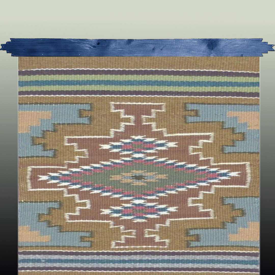 Quilt, Rug hanger, Compression hanger, "Simply Colored", Holds a 48 ...