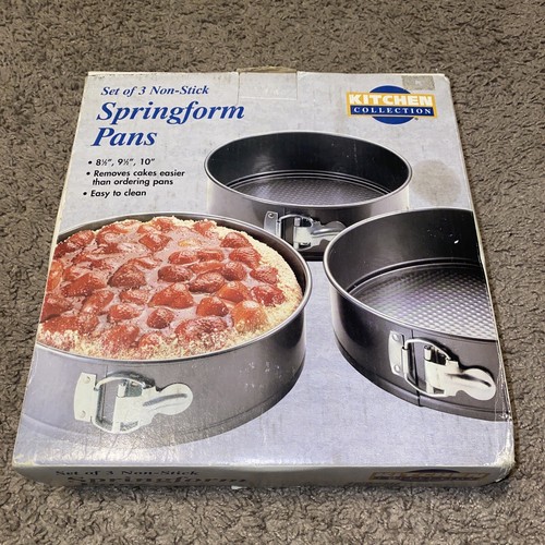 Springform Pan Kitchen Collection Set of 3 Non-Stick (8.5,9.5,10) New ...