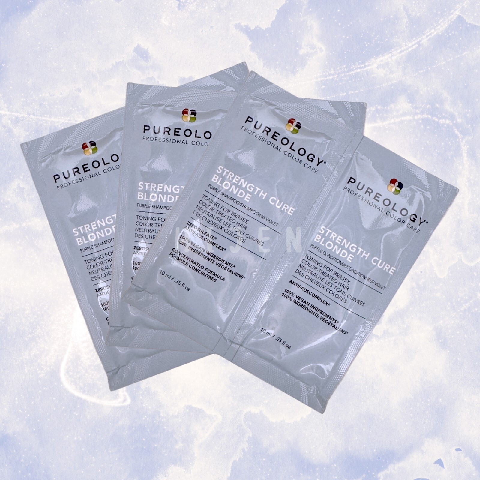 Pureology Strength Cure Blonde Sham&Cond Set Travel Size 10ml (CHOOSE ...