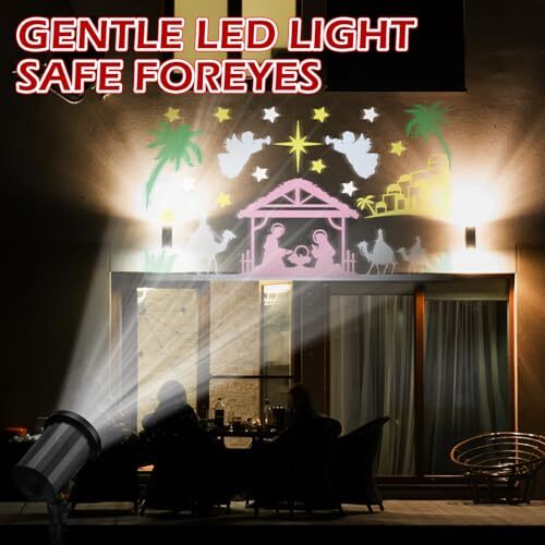 Christmas Nativity Scene Projector Lights Outdoor Waterproof Christian ...