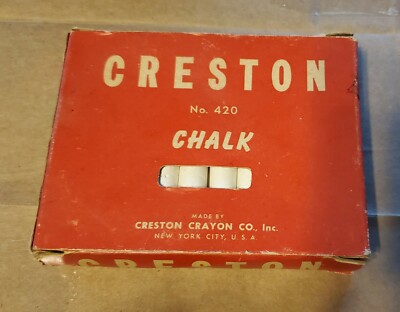 Antique Creston Crayon CO. NO. 420 CHALK | eBay