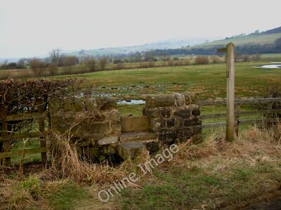 Photo 6x4 Cononley Footpath Aire View From Cononley Lane towards ...