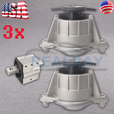 Engine Motor & Trans Mount 3PCS For Mercedes-Benz C230 C250 C300 C350 ...