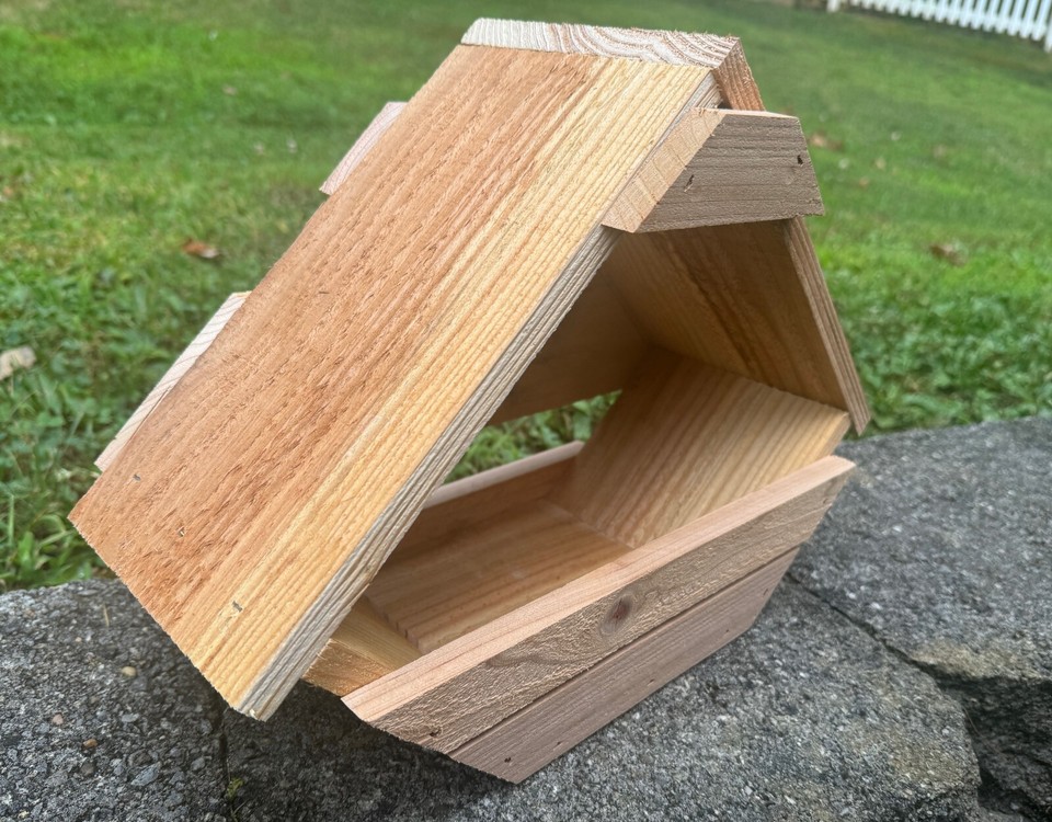 Dove Nesting Box Birdhouse Nest Cedar Wood Outdoor Bird House Mourning ...