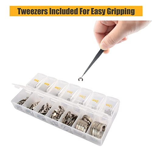 304 Stainless Steel E Clip Assortment Kit E-Clip External Retaining ...