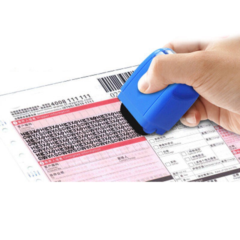 Erase Identity ID Theft Protection Stamp Roller Easy Guard Your Data ...