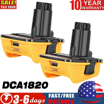 Lot DCA1820 Battery Adapter Converter For Dewalt 18V To 20V MAX Li-ion ...
