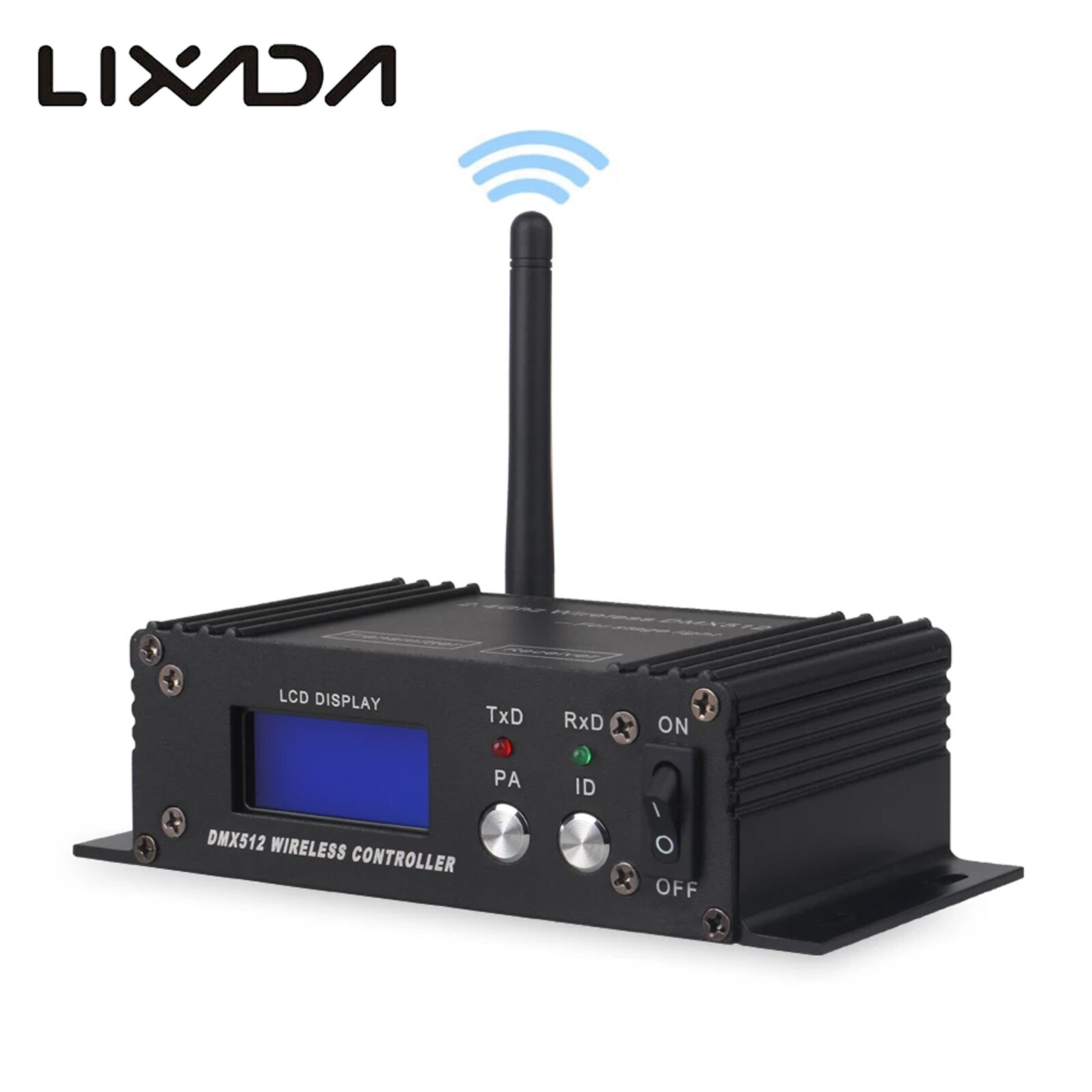 2.4G Wireless DMX512 Controller Stage Light Transmitter Receiver ...