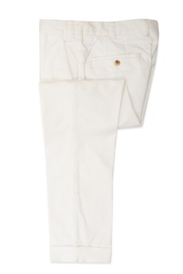 SuitSupply White Cuffed Porto Pants 30071 | eBay