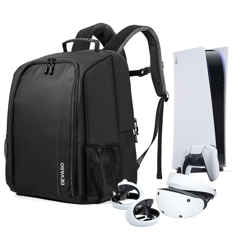 Carrying Case For PS5 PS5 Slim PS VR2 Gaming Console Travel Storage Bag ...