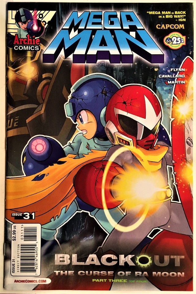 MEGA MAN COMIC BOOK #31 January 2014 CURSE OF RA MOON Pt 3 Bagged ...