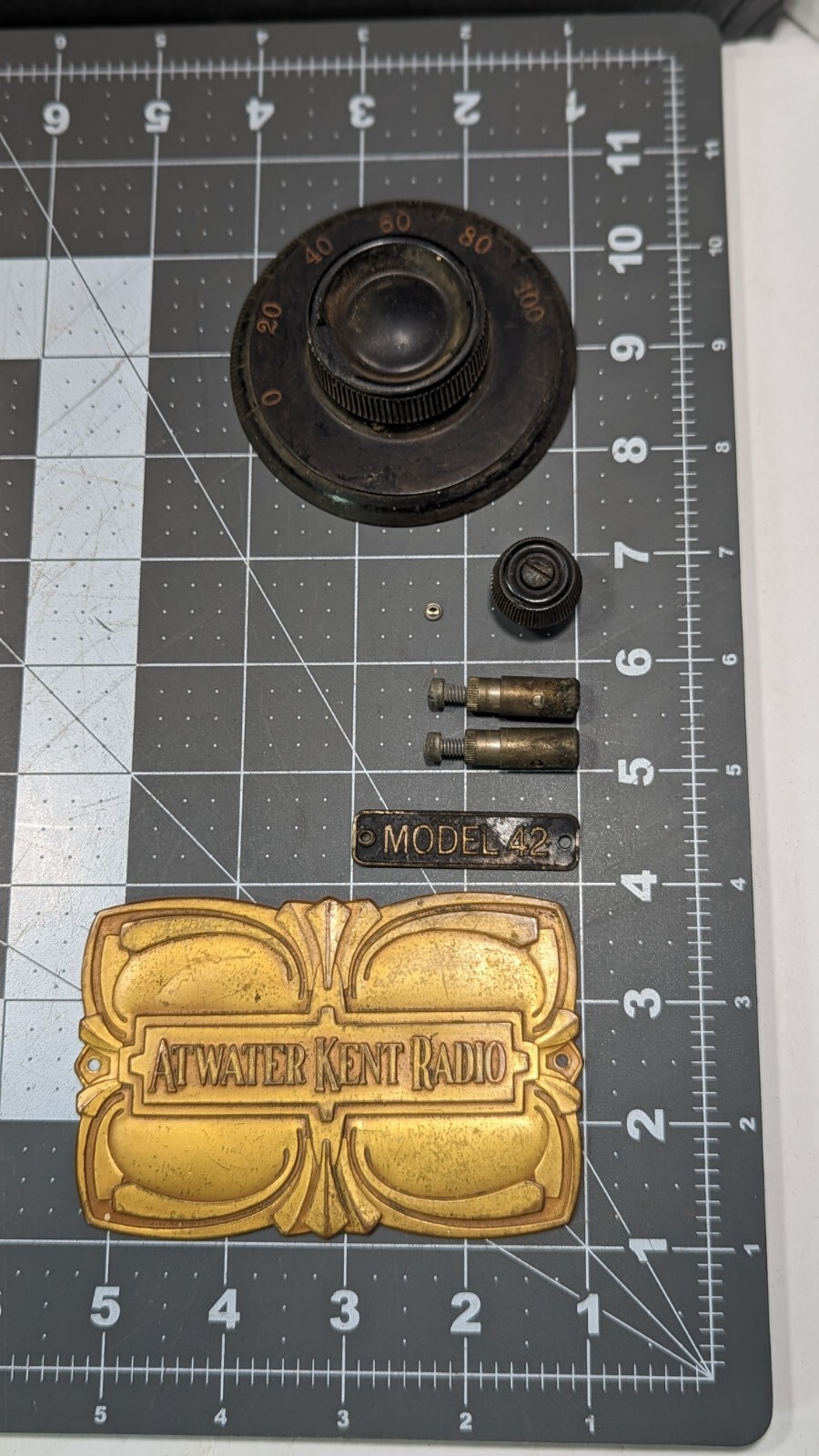 Atwater Kent Model 42 Parts Dial 4622 Tag Hardware Lot Antique 1920s | eBay