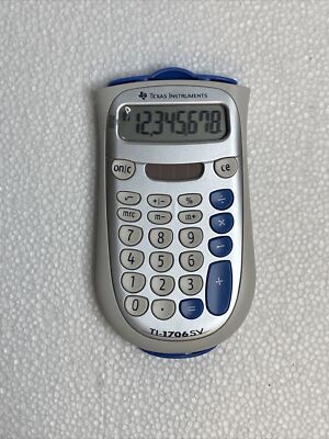 Texas Instruments TI-1706 SV Handheld Dual Power 8 Digit Calculator | eBay