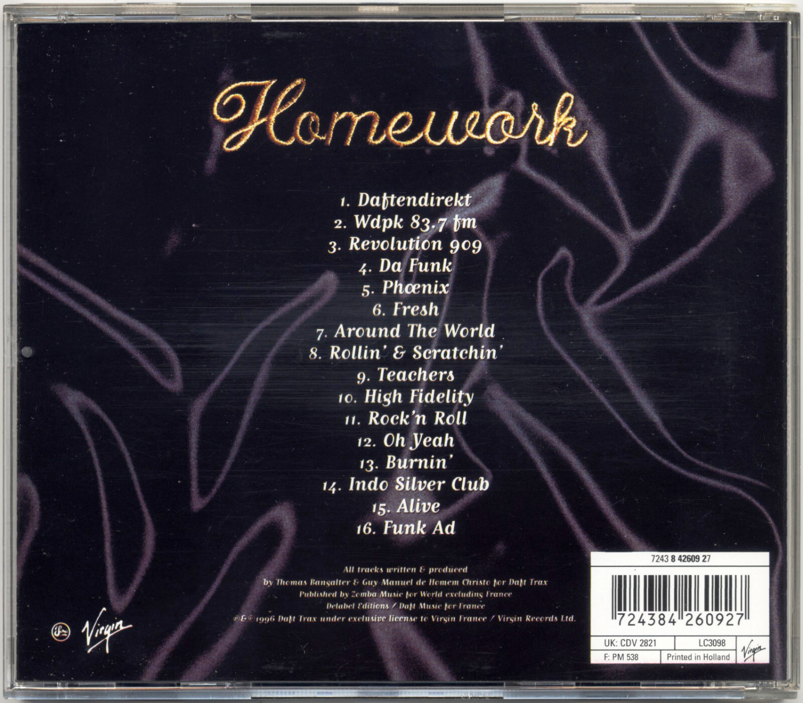 Daft Punk Homework (CD album 1997) 724384260927 | eBay