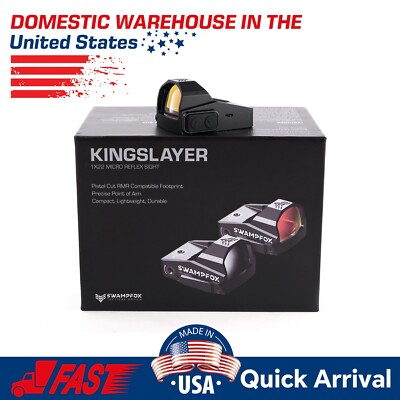 Swampfox Kingslayer 1x22 Red / Green Circle Dot Sight RMR Cut & Picatinny Mount | eBay