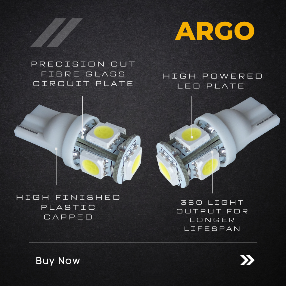 24v 501 Led White Side Light 507 W5W Smd T10 Hella Capless Bulbs HGV ...