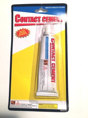 Contact Cement, Super Strong Large 1.05 oz Tube Adhesive Bonding Glue ...