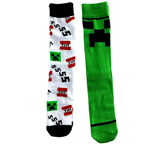 Minecraft Crew Socks 2 Pair Shoe Size 8-12 NWOT #1 | eBay