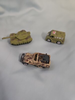 Micro Mini Military Vehicles Jeep, Ambulance, Tank 1.25-2 Inches | eBay