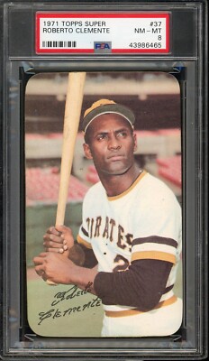 1971 Topps Super Baseball #37 Roberto Clemente PSA 8 | eBay