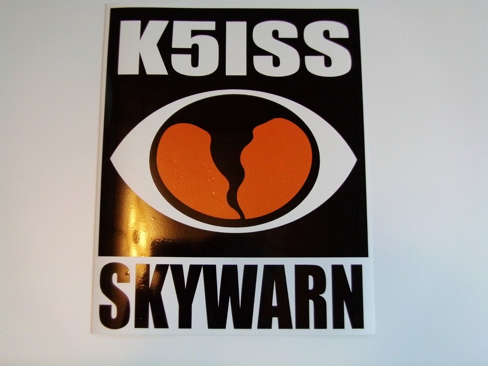 Large SKYWARN Magnetic Custom Callsign NWS Storm Spotter Sign ARES ...
