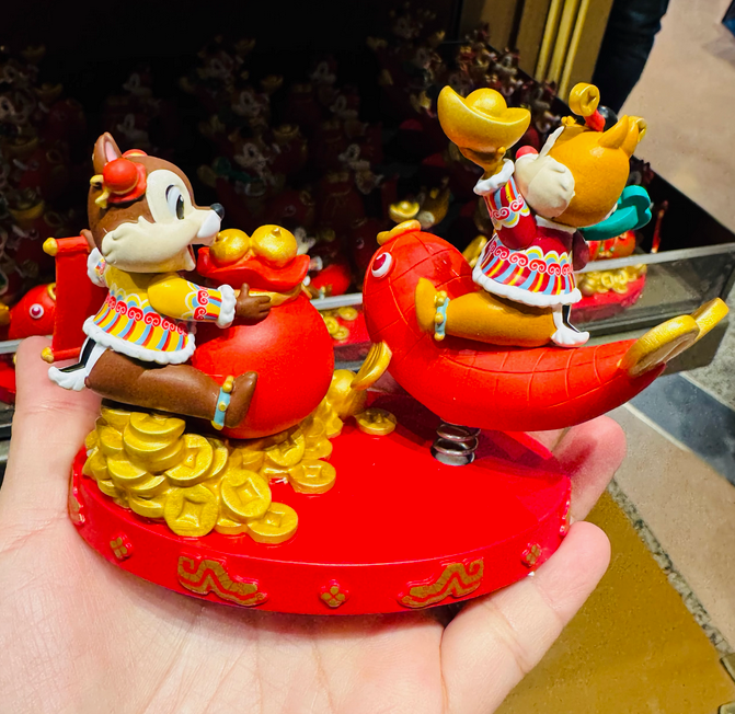 Authentic 2025 Shanghai Disney Lunar New Year Chip and Dale Figure ...