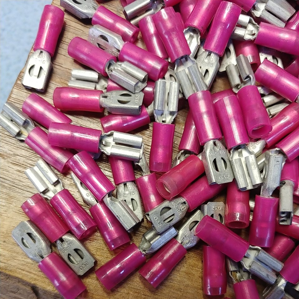 (100) Sta-kon RAD18-183 Nylon Insulated Female Disconnects 22-18 AWG ...