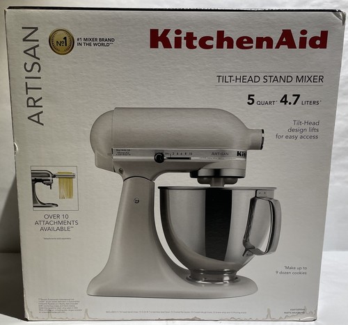 KitchenAid Artisan 5 Quart Tilt-Head Stand Mixer Matte Milkshake ...