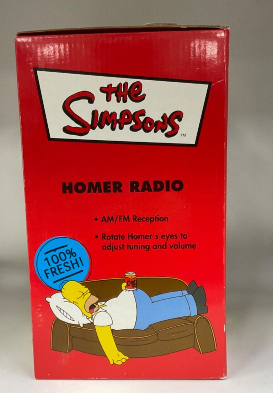The Simpsons Homer AM FM Radio Homer’s Eyes Adjust Tuning & Volume New ...