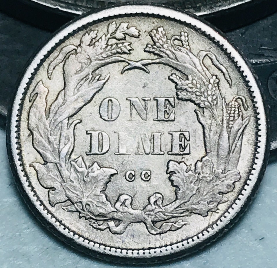 1875 CC Seated Liberty Dime 10c Ungraded Choice US Silver Coin CC24895 ...
