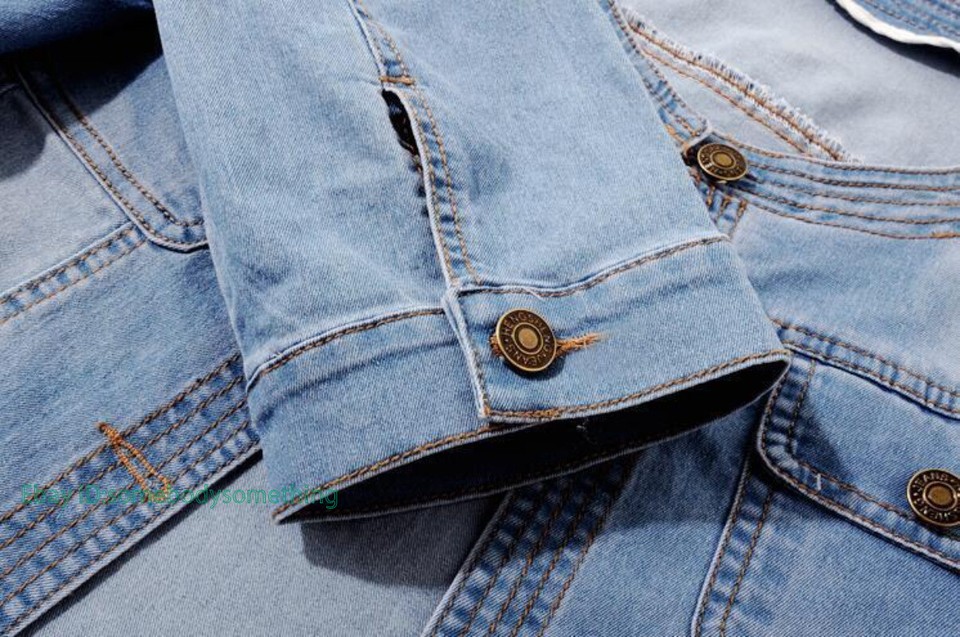 New Spring/Fall Women's Denim Jacket Casual Loose Denim Vest O-neck ...