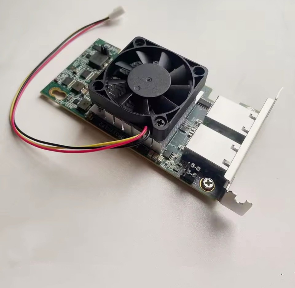 10G Double Port Server/PC Ethernet Card X540-T2 PCIE X16 X8 Cooling Fan ...