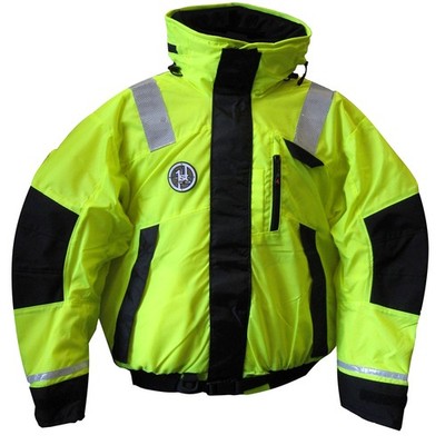 First Watch AB-1100 Flotation Bomber Jacket - Hi-Vis Yellow/Black ...