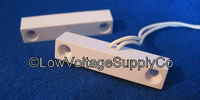 5 Magnetic Door Recessed Window Contact Reed Switch Alarm Security DSC ...