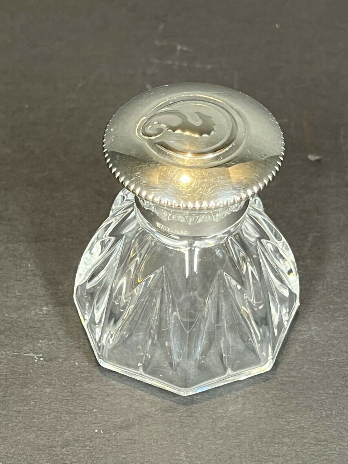 Waterford Crystal Ink wells with silver plated tops | eBay