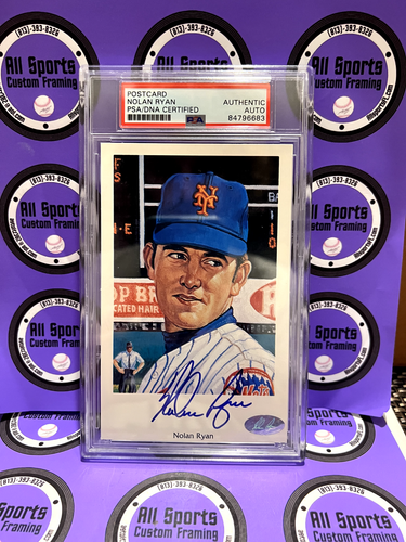 Nolan Ryan Mets Autographed 1994 Ron Lewis NR Authentic Baseball Card ...