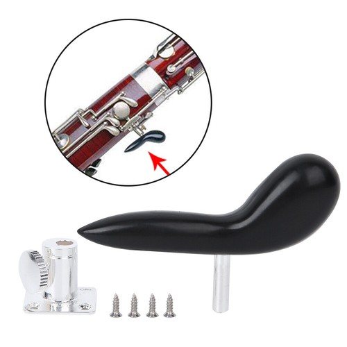 Bassoon Hand Holder Silver Black Industrial Plastic Ddle Rest Musical ...
