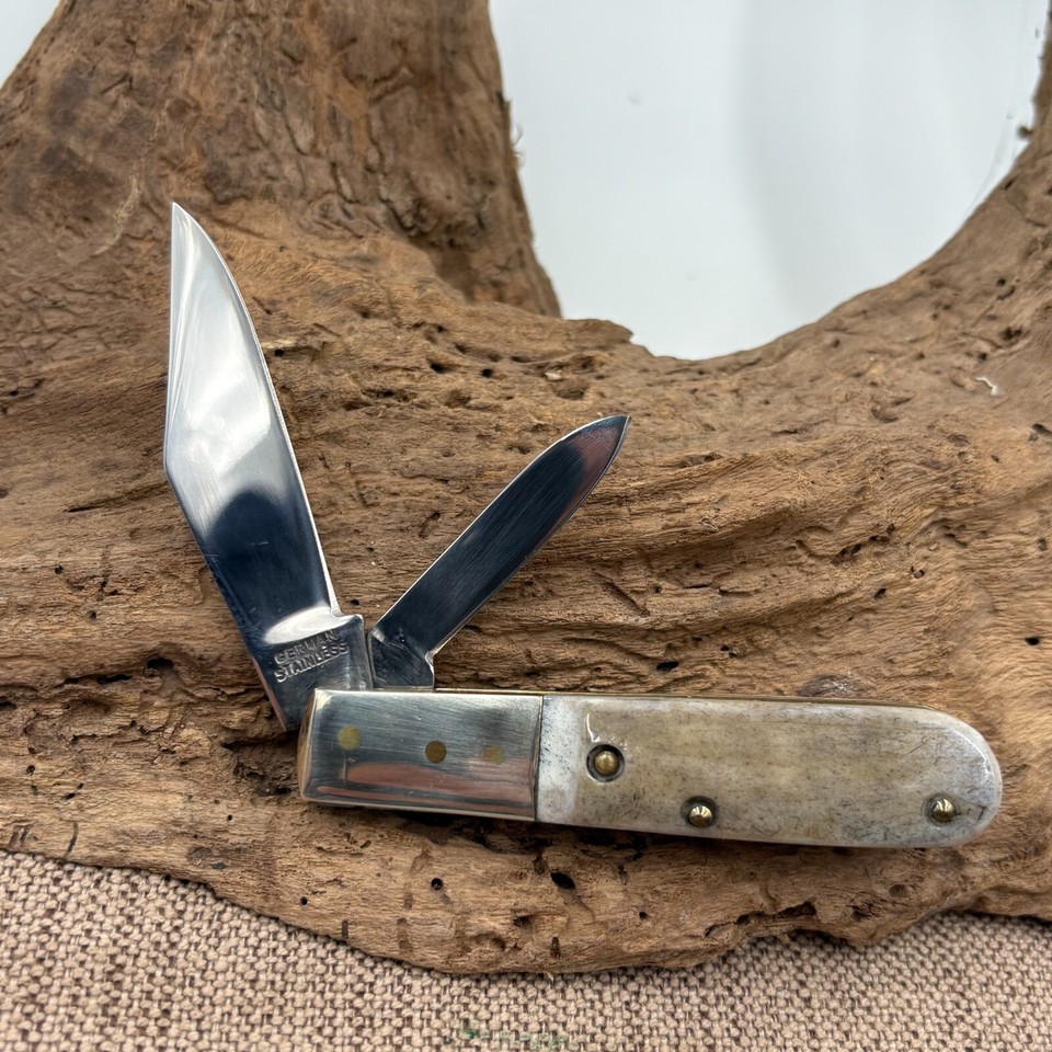 German Bull Brand GB-114 DS Barlow Pocket Knife Deer Stag German ...