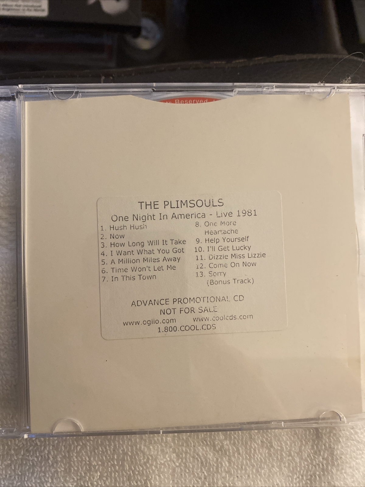 One Night in America [Remaster] by The Plimsouls (CD, Aug-2005, Oglio ...