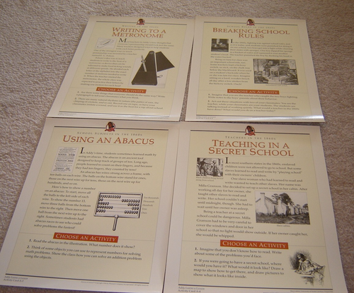 AMERICAN GIRL addy walker ACTIVITY CARDS set of 4 | eBay