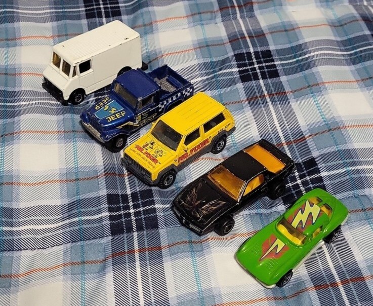 Lot Of 5 Toy Car Bundle Vintage Cars Jeep Trans AM Collectibles Play ...