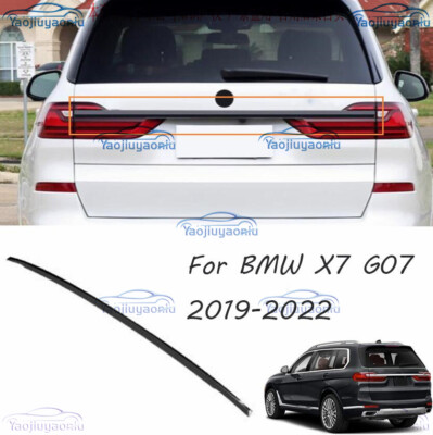 Black Titanium Rear Tail Door Trunk Lid Strip Trim 1PCS For BMW X7 G07 ...