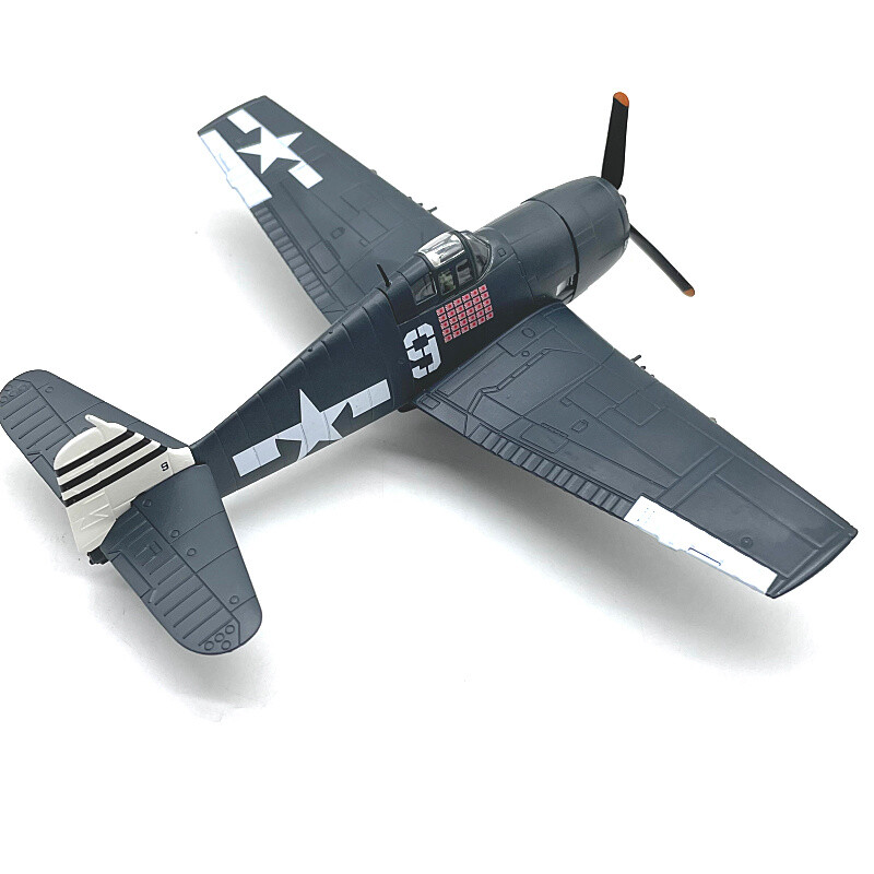 1:72Scale Diecast Military Model Grumman F6F Hellcat Fighter Aircraft ...