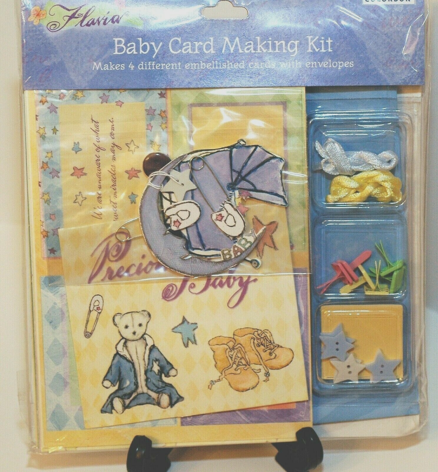 Flavia Card Making Kit - Set of 4 Different "Baby" Cards by Colorbok | eBay