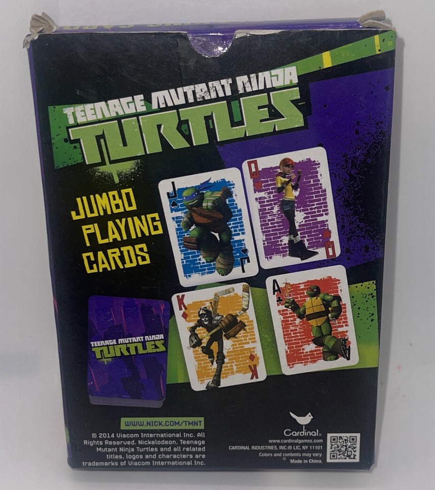 Teenage Mutant Ninja Turtles Jumbo Childrens Playing Cards Kids Games ...